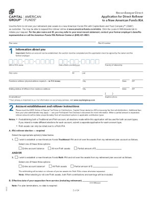 Fillable Online www.capitalgroup.comadvisorliteratureApplication for ...