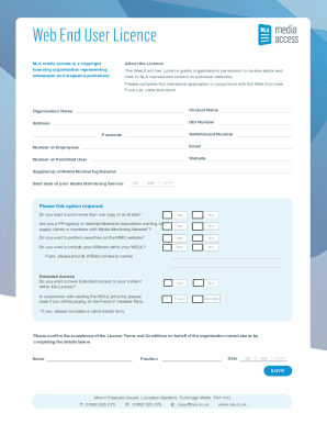 Fillable Online nla-web-end-user-licence-application Fax Email Print ...