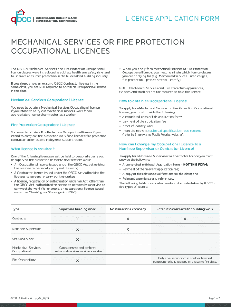 Fillable Online Fillable Online Fire Occupational Licence Application ...