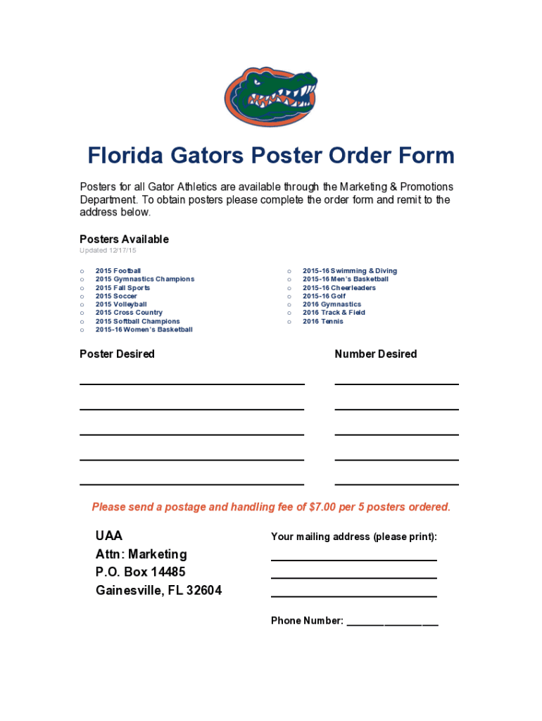 Fillable Online www.amazon.comflorida-gators-posterssAmazon.com ...
