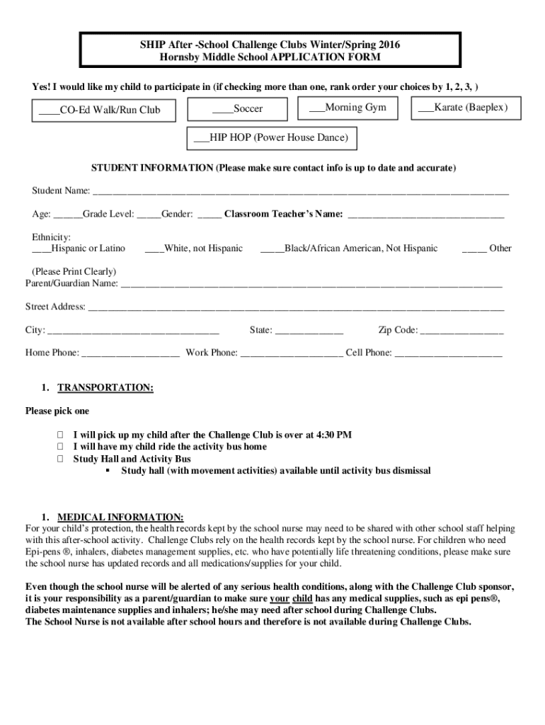 Fillable Online www.shipleyschool.orgadmissionsapply-toMiddle School Application Process: Gr. 68 ...