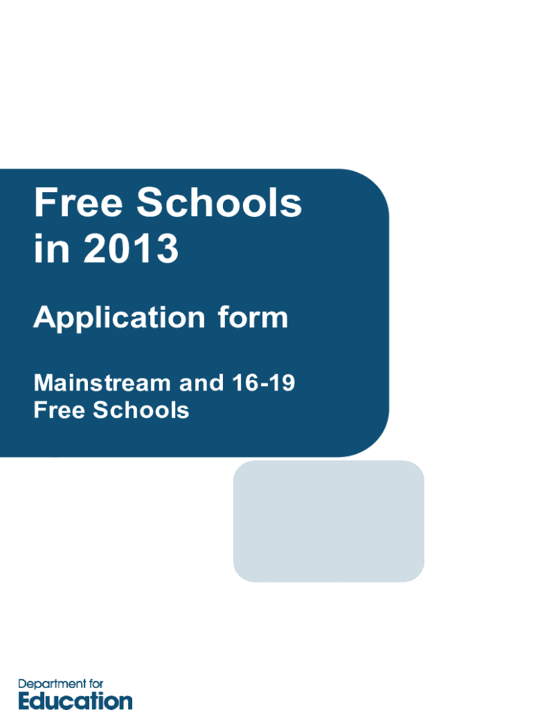 Fillable Online FREE 8+ Sample School Application Forms in PDFMS WordFree schools: how to apply ...