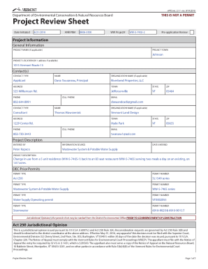 Fillable Online ePRS ver. 3.17. Project Review Sheet Fax Email Print ...