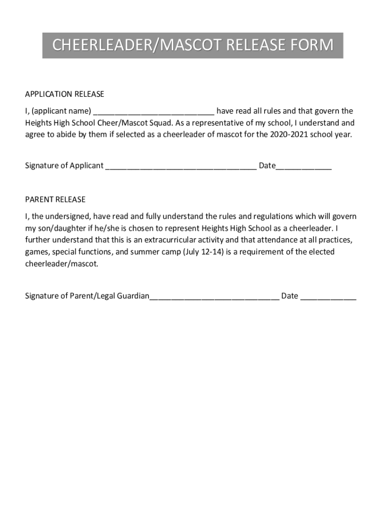 Fillable Online www.pdffiller.com13374079-fillable-cheerleadingGet the ...