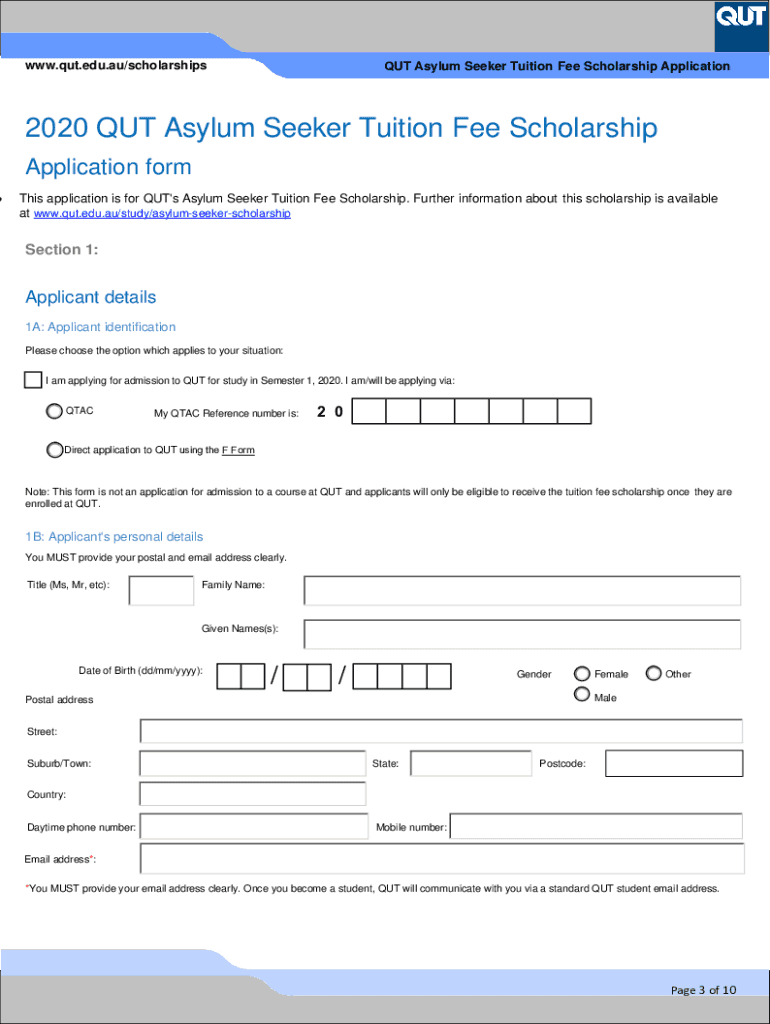Fillable Online 2012 Equity Scholarships Scheme application form. Use this form to apply for the ...
