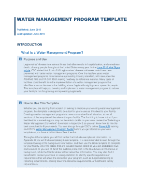 Fillable Online Fillable Online water management program template ... Fax Email Print - pdfFiller