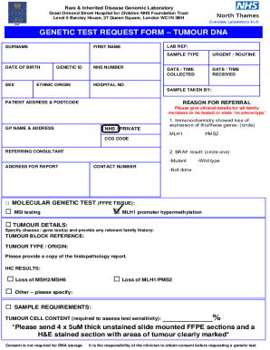 Fillable Online rmpartners.nhs.uk wp-content uploadsGENETIC TEST ...