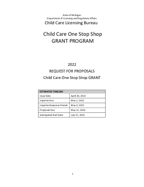 Fillable Online Child Care Licensing Bureau - Child Care One Stop Shop ...