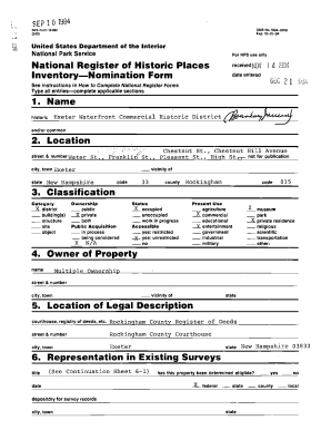 Fillable Online Fillable Online NPS Form No. 1024-0018 - National Park ...