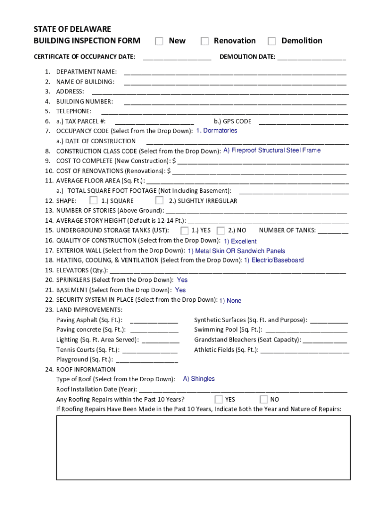 Fillable Online Fillable OVERVIEW BUILDING SAFETY INSPECTION ...