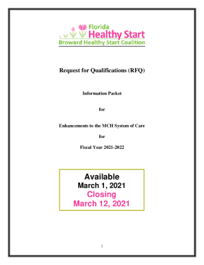 Fillable Online The Other RFQ: Request for Qualifications Tips ...