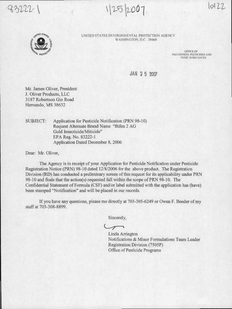 Fillable Online US EPA, Pesticide Product Label, BIFEN 2EC AG ...