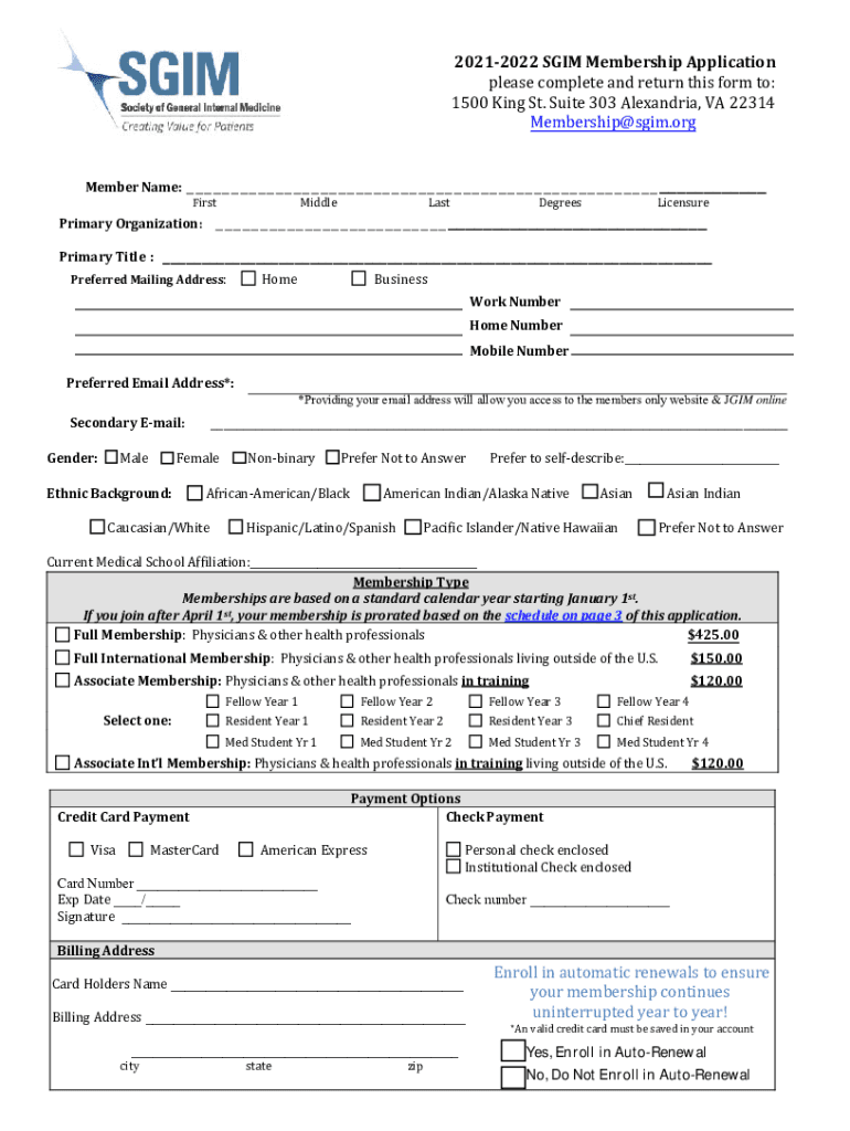 Fillable Online www.sgim.orgFile LibrarySGIM2003 SGIM MEMBERSHIP ...