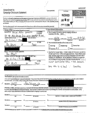 Fillable Online Campaign Disclosure Certificate Sample ClausesLaw ...