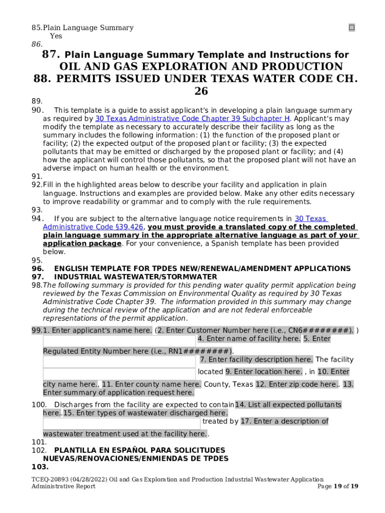 Oil and Gas Exploration and Production Doc Template | pdfFiller
