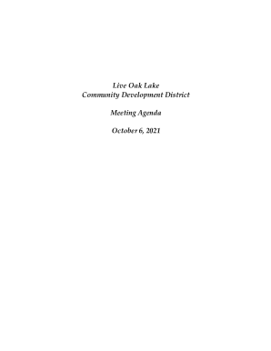 Fillable Online About the Community Development District - Live Oak ...