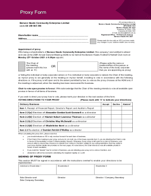 Fillable Online AGM Proxy Form 2021 Fax Email Print - pdfFiller