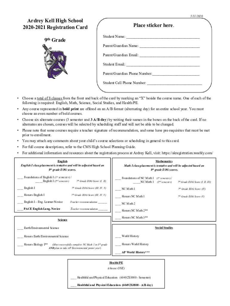 Fillable Online schools cms k12 nc Fillable Online schools cms k12 nc ...