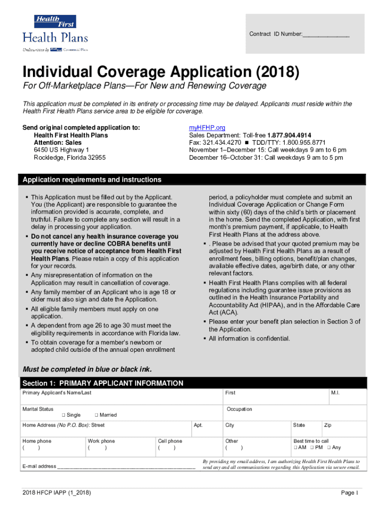 Fillable Online Individual Coverage Health Reimbursement Arrangements ...