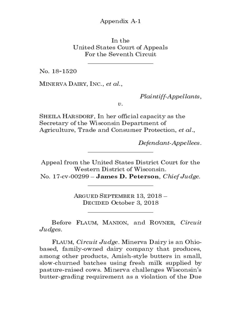 Fillable Online Appendix A-1 In the United States Court of Appeals For ...