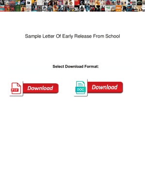 Fillable Online Resignation Letter With Early Release Request Sample ...