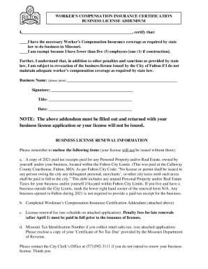 Fillable Online What is a Workers Compensation Certificate of Insurance ...