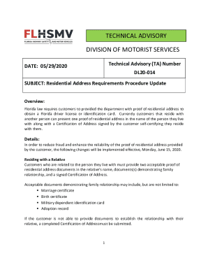 Fillable Online TECHNICAL ADVISORY DIVISION OF MOTORIST SERVICES Fax ...