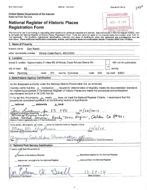 Fillable Online NFS Form 10-9000 0MB No, 1024-0018 (Rev. 8-86) United ...