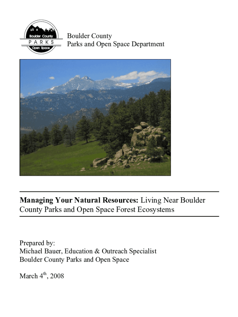 Fillable Online www.bouldercounty.orgparks-and-open-spaceParks & Open Space - Boulder County Fax ...