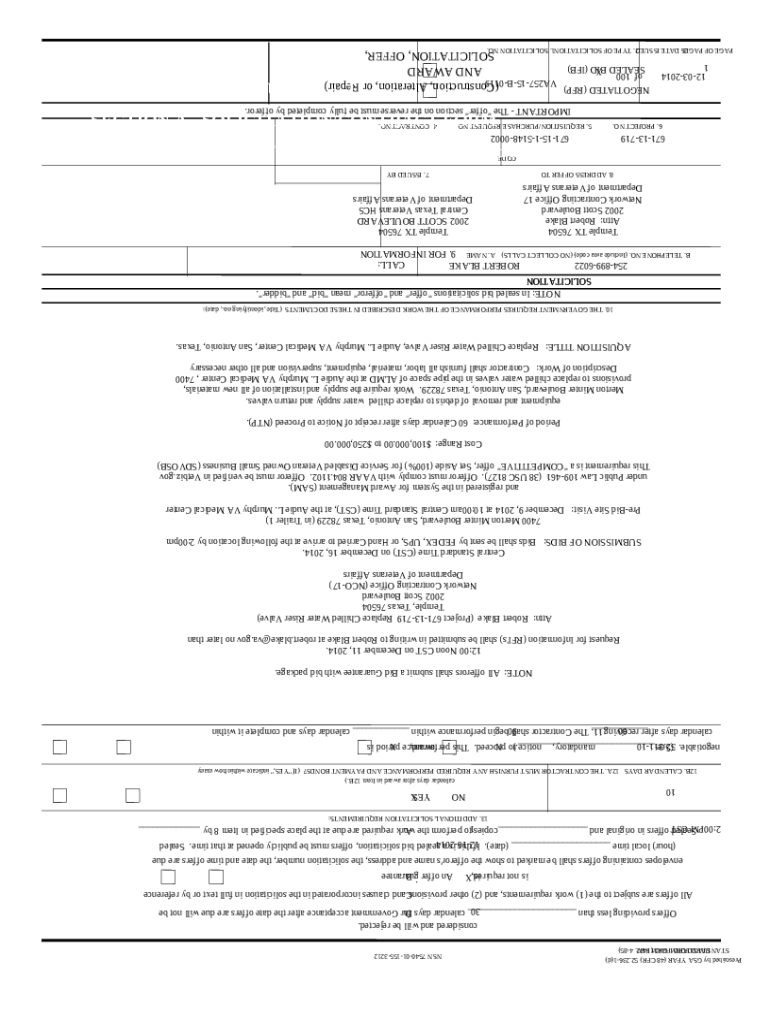 Solicitation, Offer, and Award (Construction, Alteration ... Doc ...