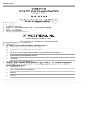 DT Midstream, Inc. (. EDGAR Online Pro Doc Template | pdfFiller