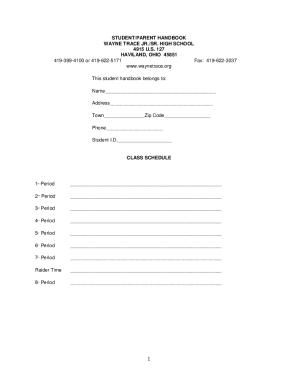 Fillable Online Students - Wayne Trace Local School District Fax Email Print - pdfFiller