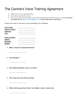 Fillable Online thecaninesvoice.com05sabrielle-agreementThe Canine's ...