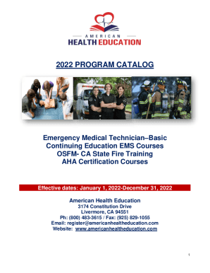 Fillable Online EMT Training Program : Continuing Education : Texas ...
