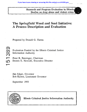 Fillable Online The Springfield Weed and Seed Initiative: A Process ...