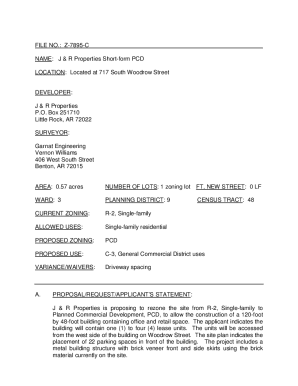 Fillable Online FILE NO.: Z-7895-C NAME: J & R Properties Short-form ...