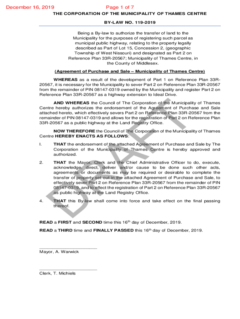 Fillable Online tc-egenda.middlesex.ca files agendasAND WHEREAS DRAFT ...