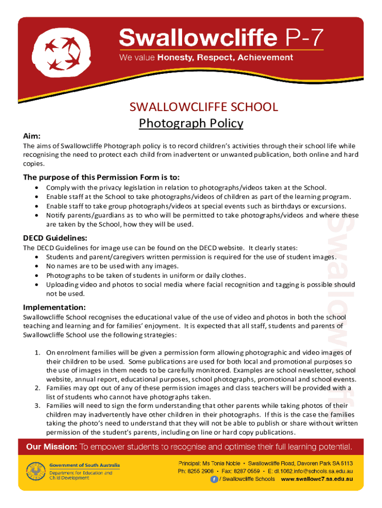 Fillable Online swallowc7 sa edu Swallowcliffe School PhotosWe had some ...