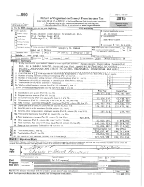 Fillable Online Form 990 (2015) Page 2 - Part III Statement of Program ... Fax Email Print ...