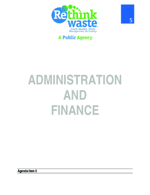 Fillable Online ADMINISTRATION AND FINANCE Fax Email Print - pdfFiller