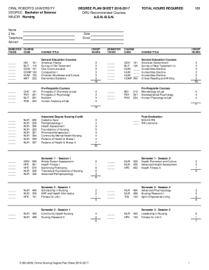 Fillable Online oru.edupdfsundergrad-degree-plansORAL ROBERTS ...