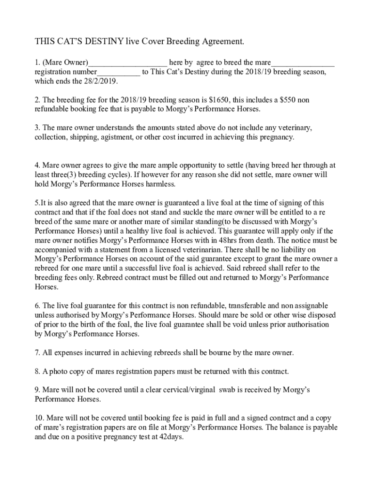 Fillable Online www.rareexoticfelineregistry.comBreedingCatBreeding Cat ...