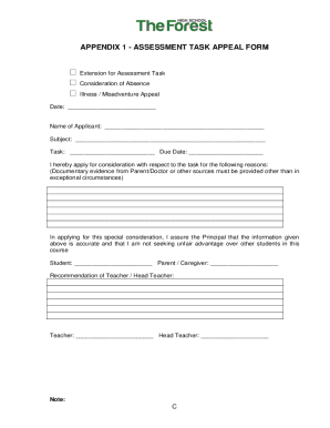 Fillable Online Appendix 1: Assessment Task 3 submission formMy ... Fax Email Print - pdfFiller