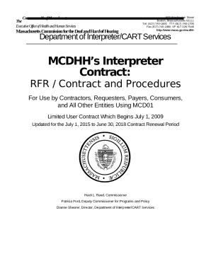 Department of Interpreter and CART Services Doc Template | pdfFiller