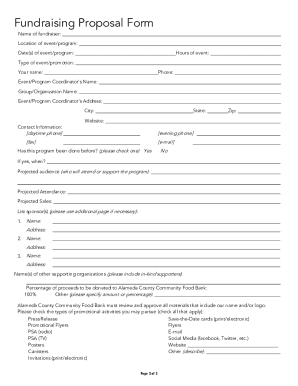 Fillable Online Proposal Letter For Funding - Free Letters Fax Email ...