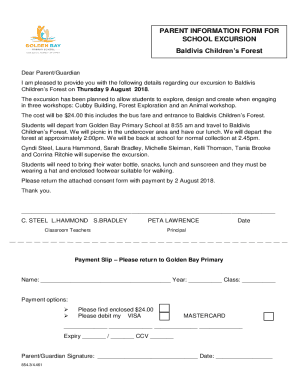 Fillable Online PARENT INFORMATION FORM FOR SCHOOL ... - goldenbayps.wa ...