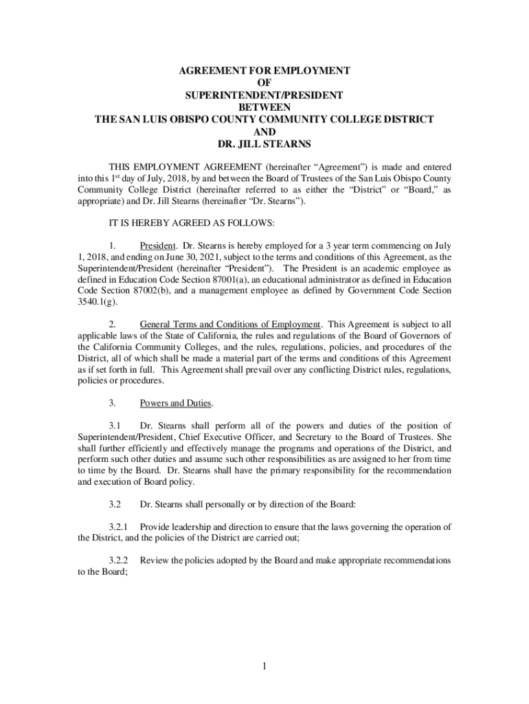 Fillable Online go.boarddocs.comcacuestaCONTRACT FOR EMPLOYMENT OF DIRECTOR OF PHILANTHROPY ...