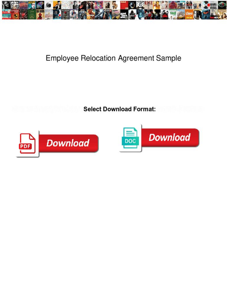 Fillable Online Employee Relocation Agreement Sample. Employee ...