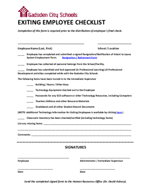 Fillable Online The Ultimate Guide to Employee Offboarding: Exit ...