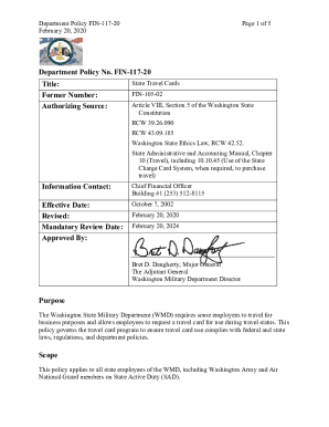 Fillable Online mil wa Elements of the DSHS Policy on Administrative ...